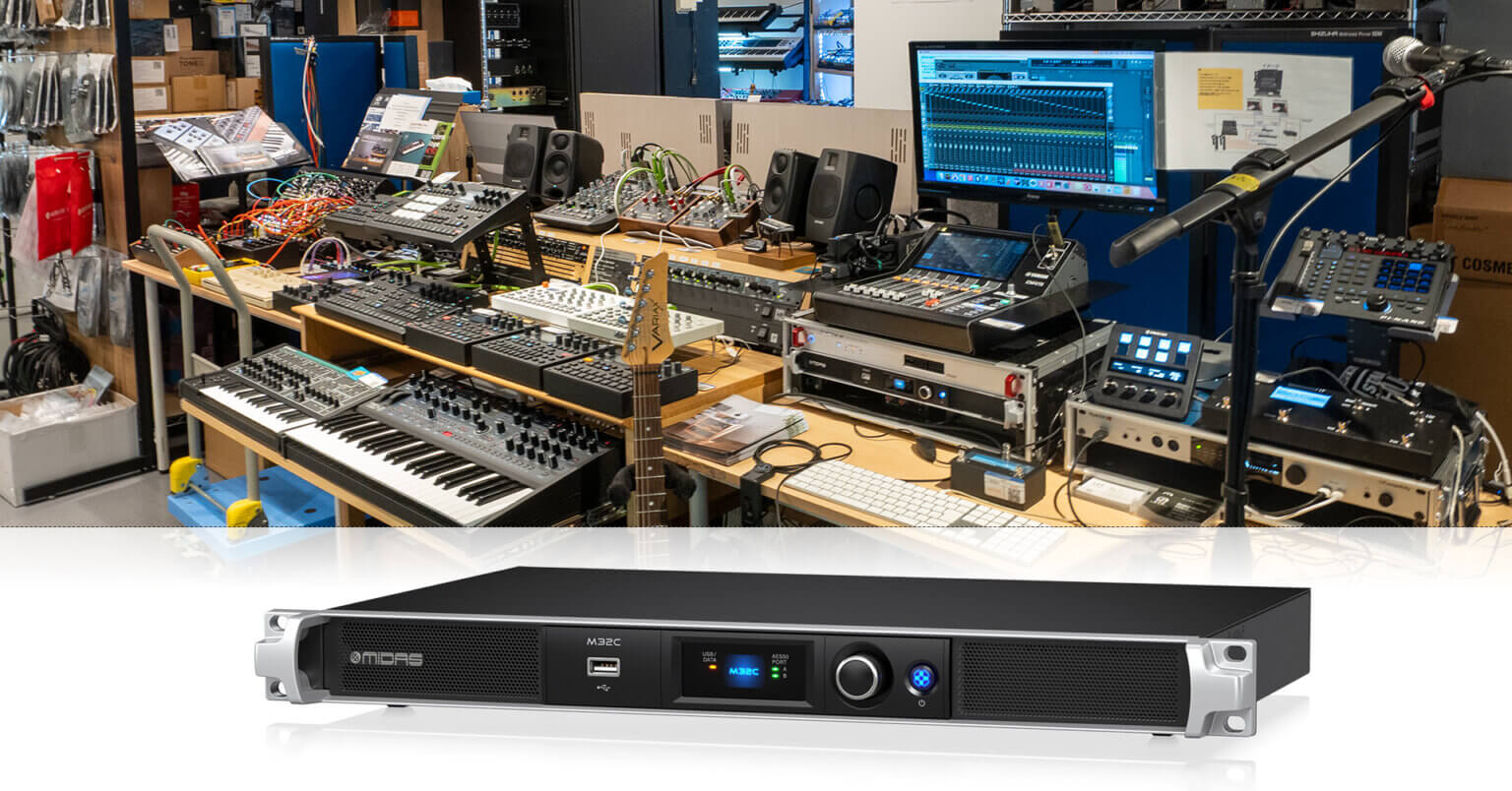 RECORDING PROSHOP MIYAJIで店頭展示。Midas M32Cの柔軟性がマニピュレーターのクリティカルな業務を支援 | ベス ...